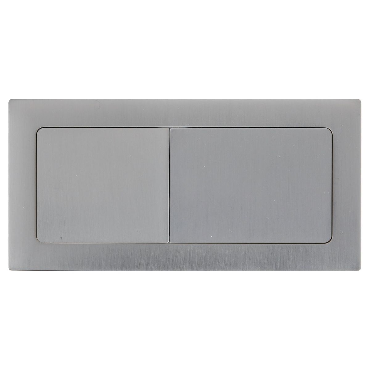 Rectangle Brushed Nickel Flush Button