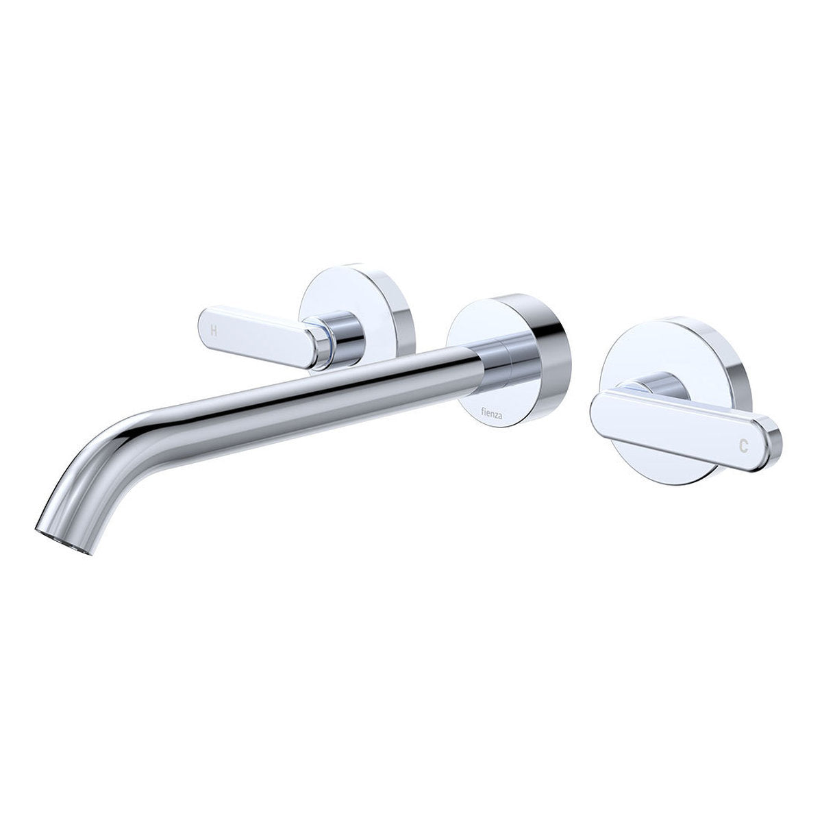 Fienza Kaya Wall Set, Lever Taps, 220mm, Chrome