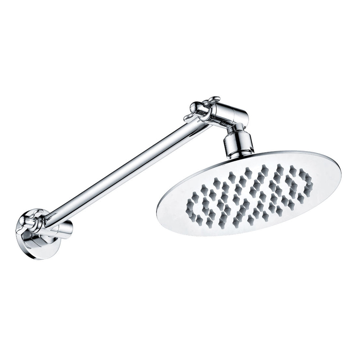 Fienza Slice Round Swivel Arm Wall Shower