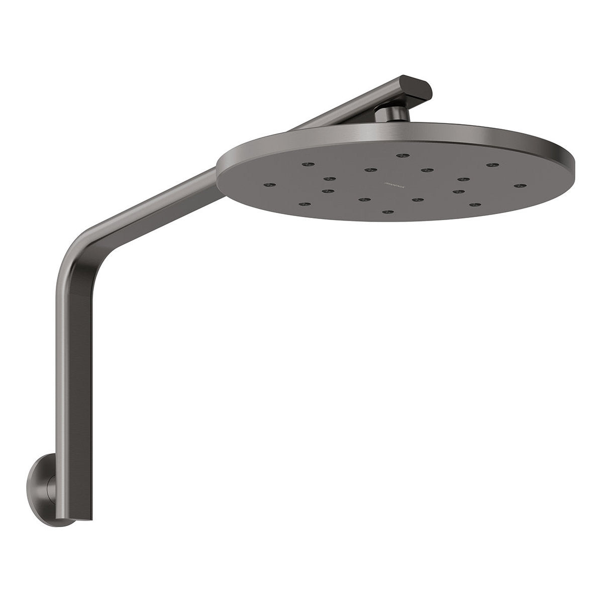Phoenix Oxley High-Rise Shower Arm & Rose - 4 Star, Brushed Carbon