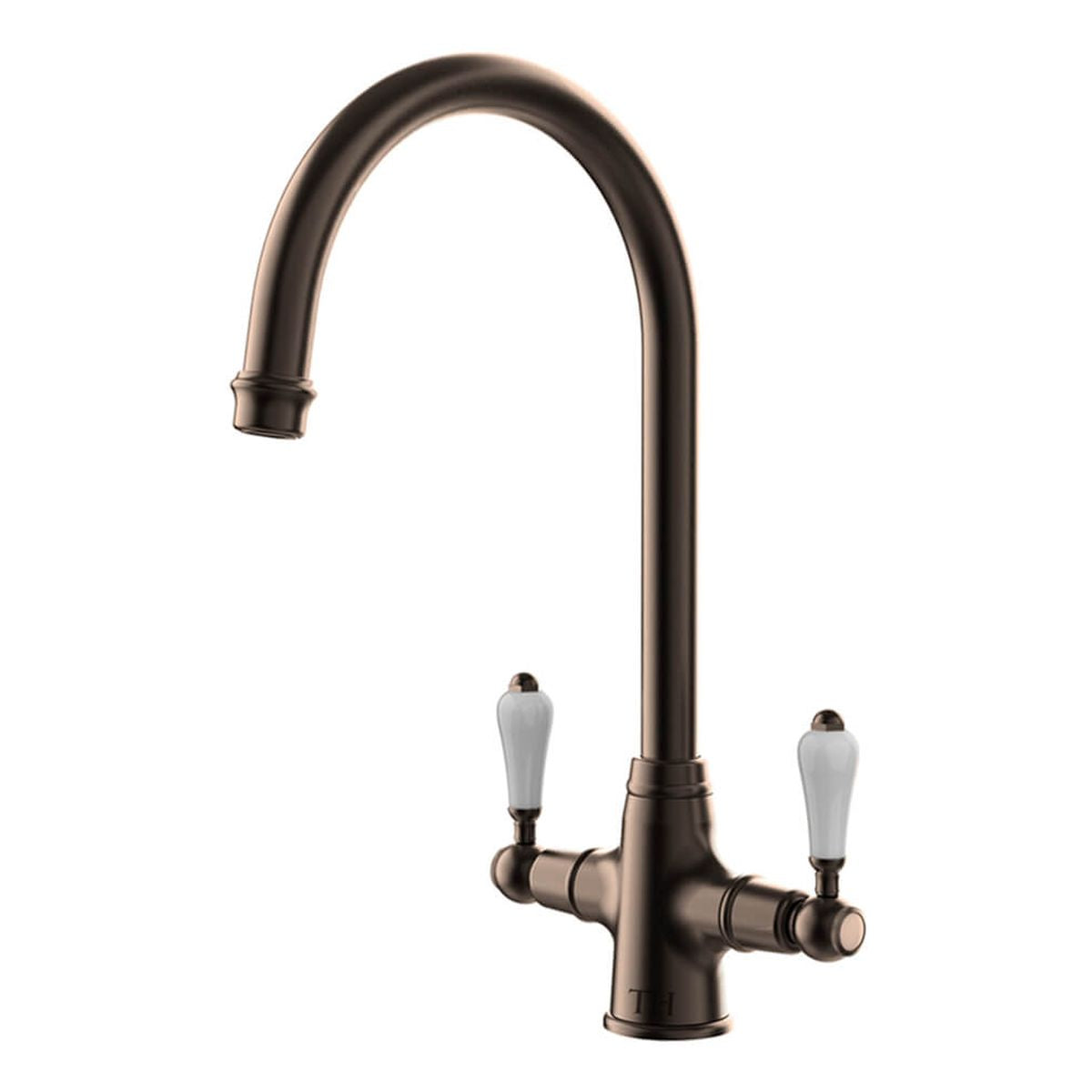 Turner Hastings Ludlow Double Mixer Tap - English Bronze