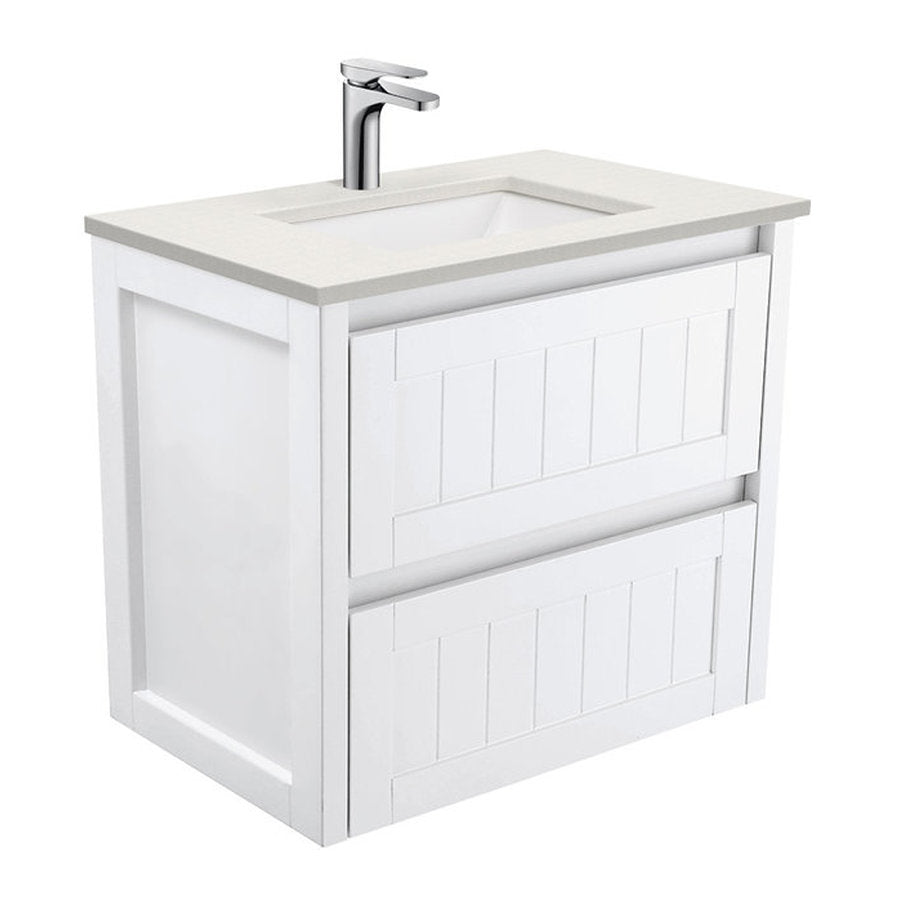 Fienza Sarah Roman Sand Undermount 750 Hampton Wall-Hung Vanity