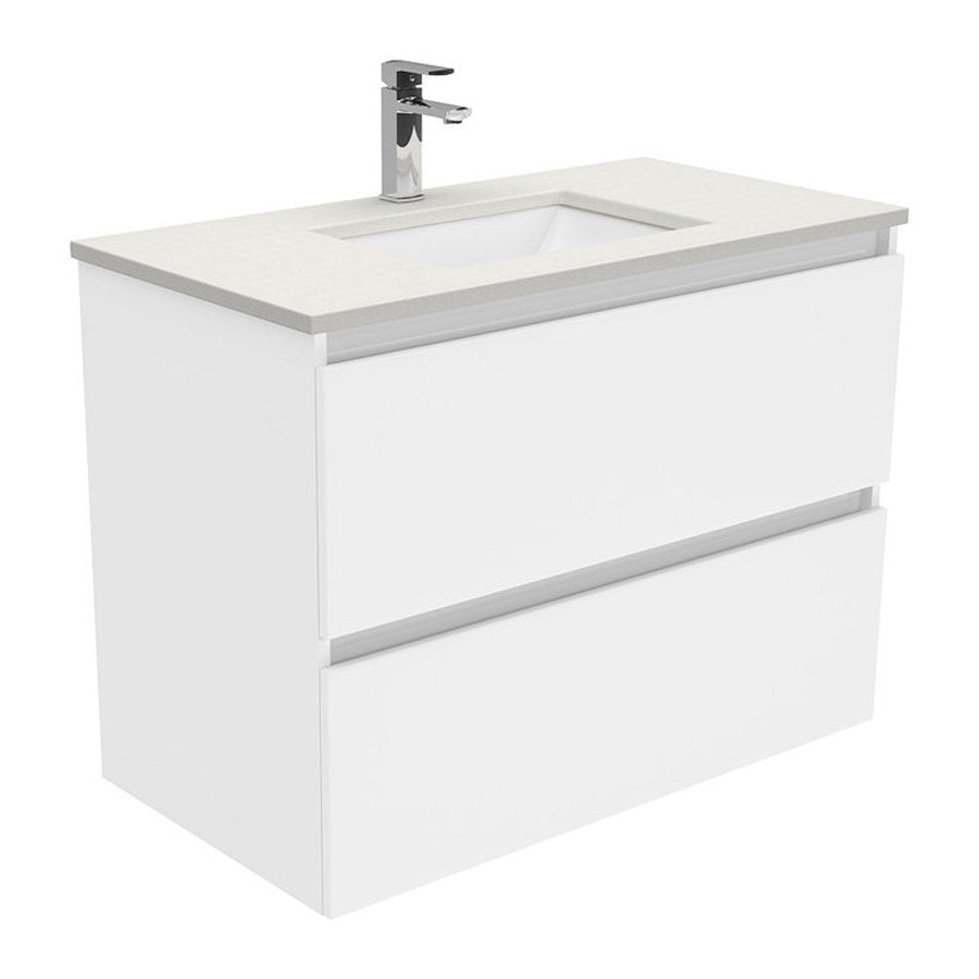 Fienza Sarah Roman Sand Undermount 900 Quest Wall-Hung Vanity