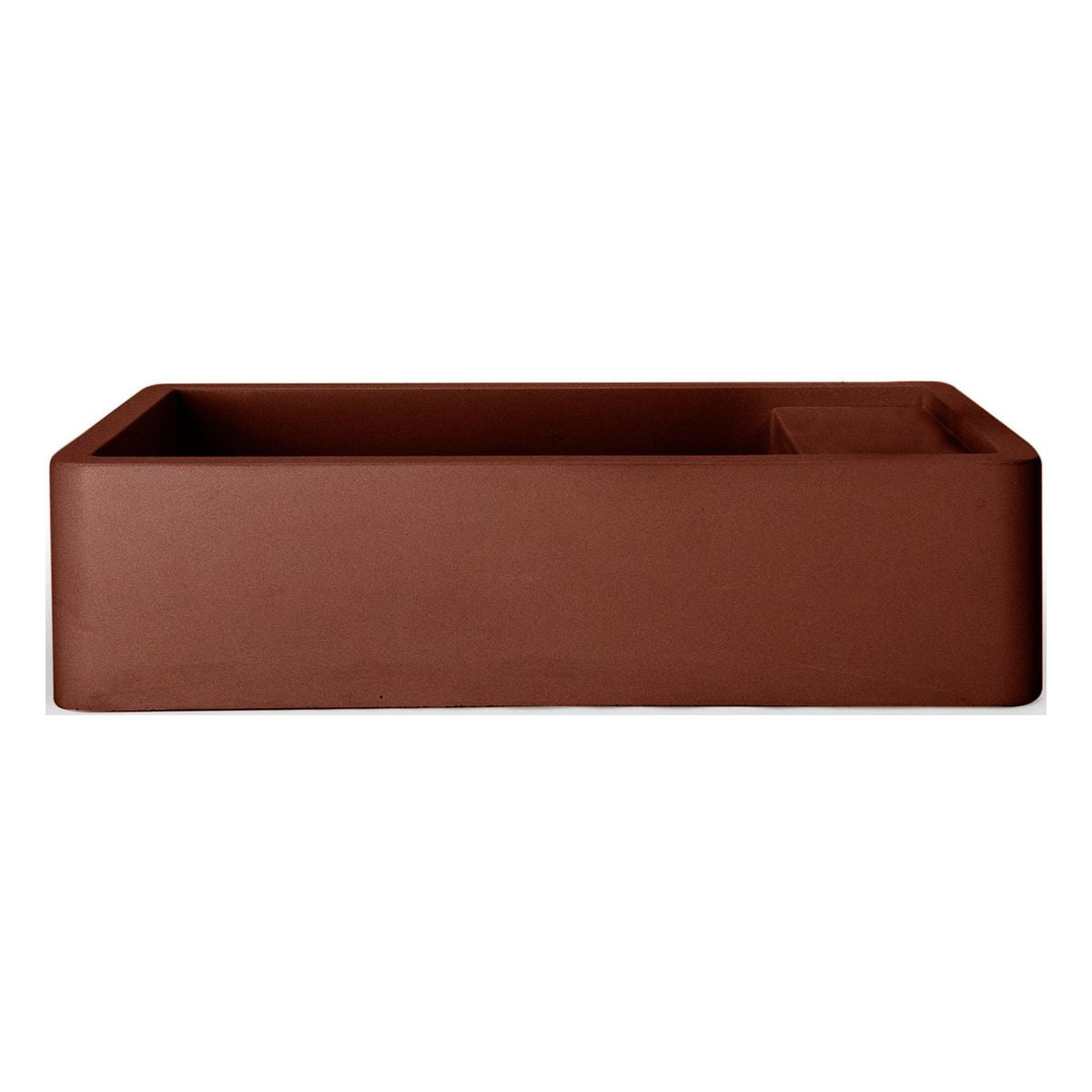 Nood Surface Mount Shelf 01 Basin With Taphole/ No Overflow in Clay