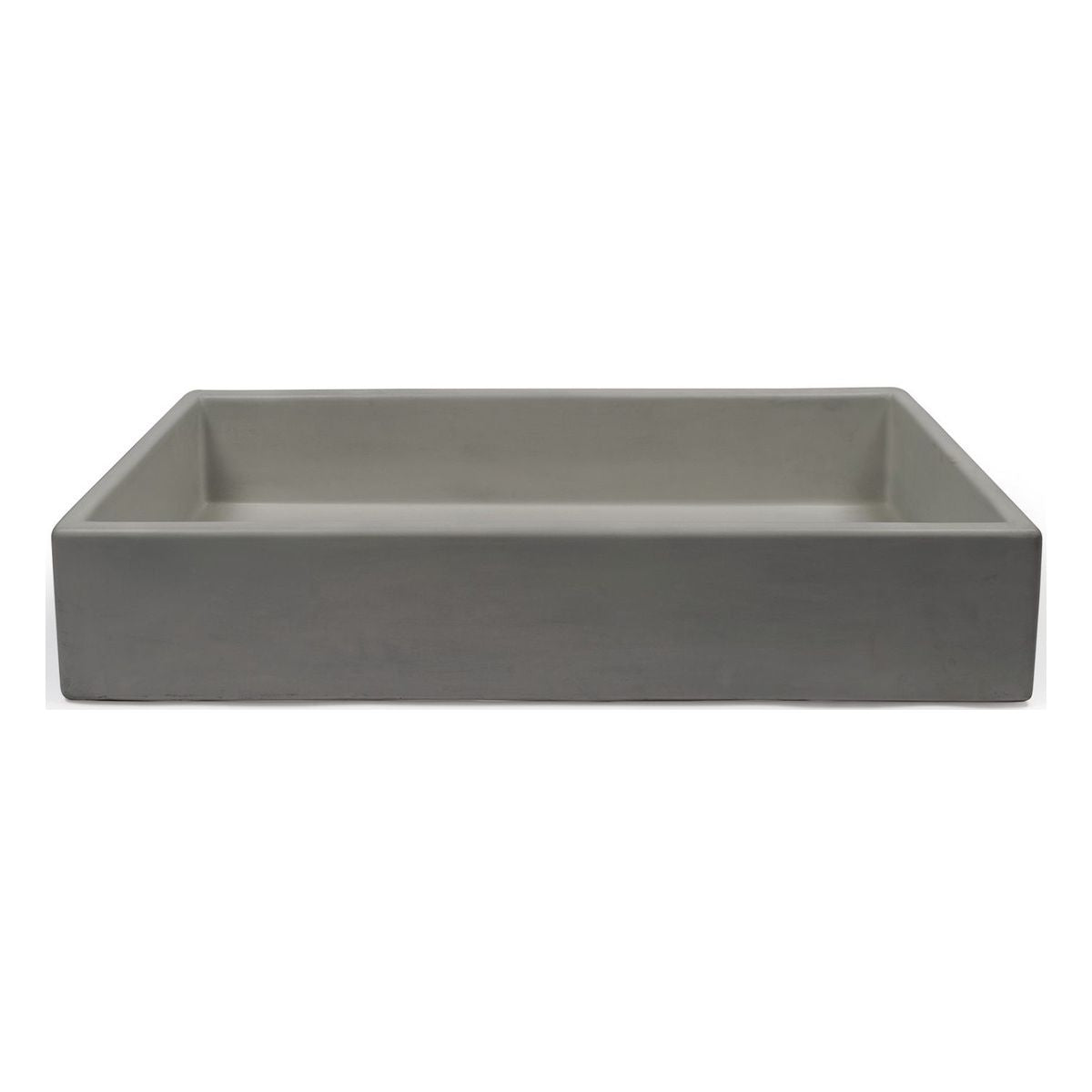 Nood Surface Mount Trough Basin in Mid Tone Grey