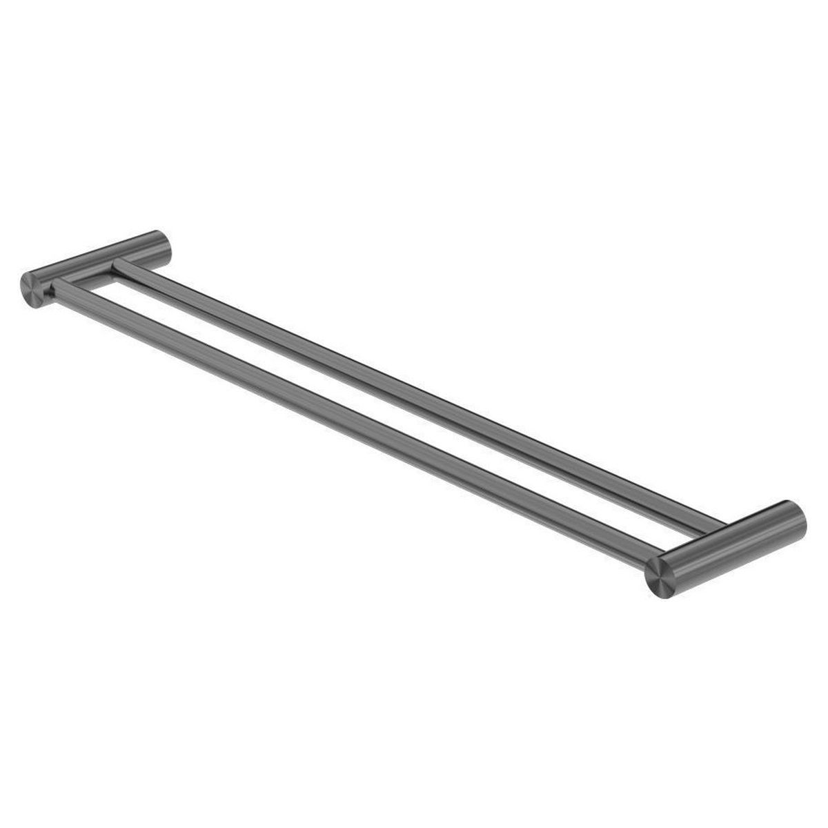 New Mecca Double Towel Rail 600mm - Gun Metal