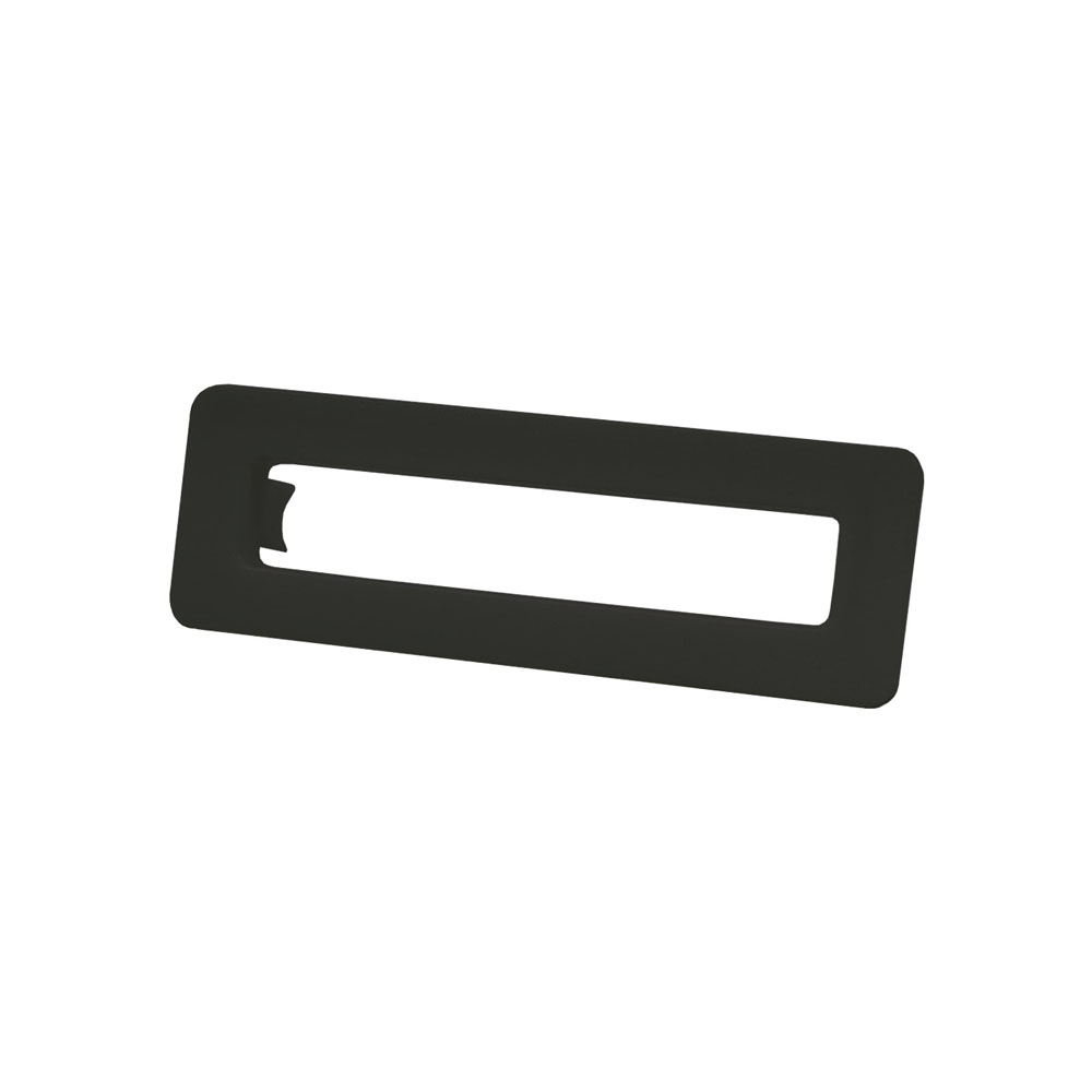 Rectangular Overflow Plastic Ring, Black
